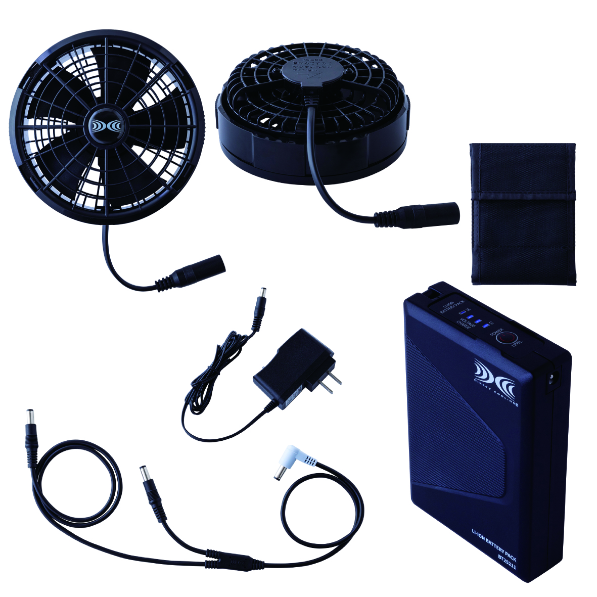 空調服(R) スターターキット 25V ブラック SK25011K90 / 建設機械部品販売サイト 千乃蔵(せんのくら)